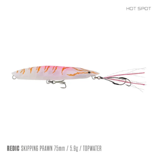 Samaki Redic Skipping Prawn 75 Surface Lure – tackleaddiction.com.au